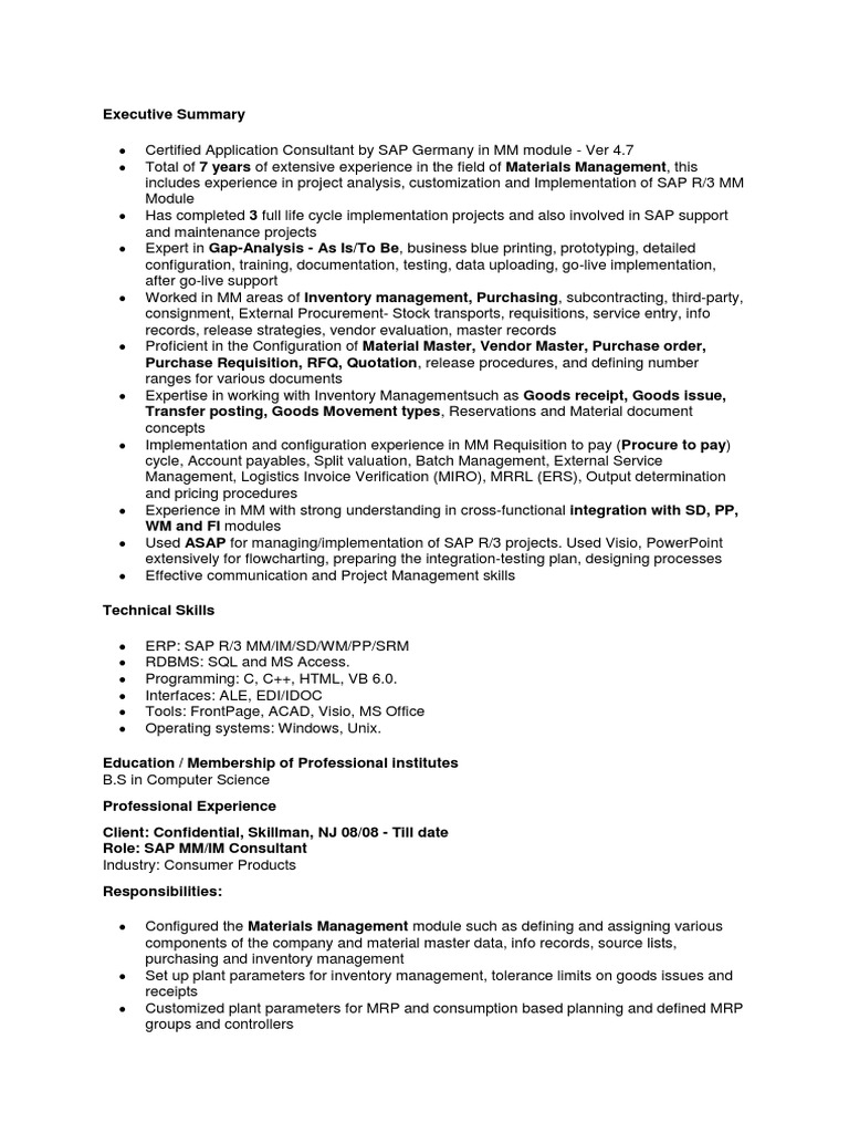 Executive Summary | PDF | Business Process | Inventory
