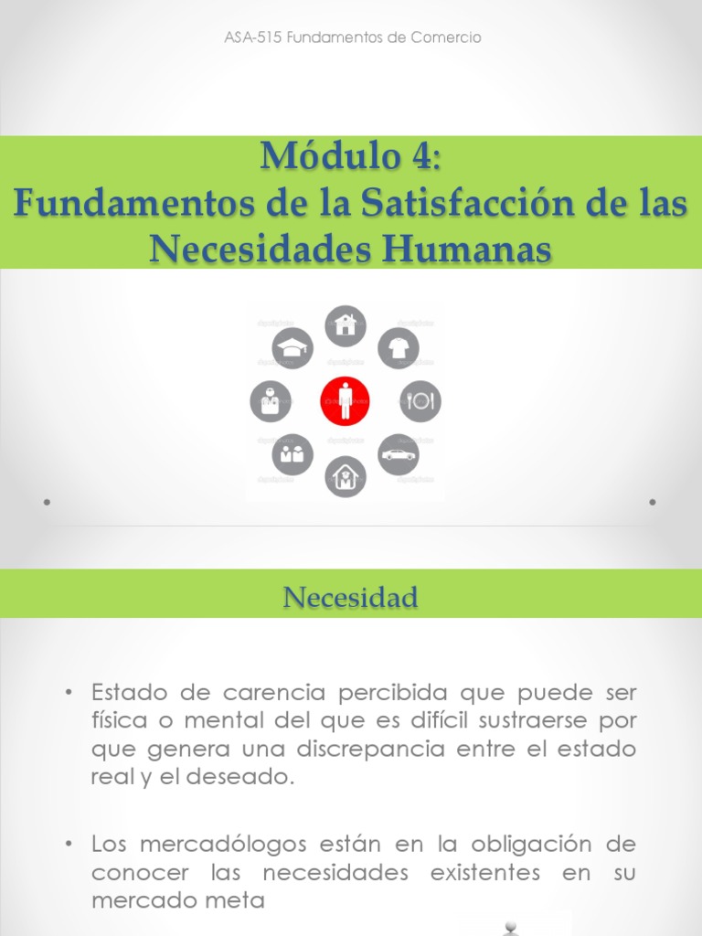 Fundamentos de la Satisfacción de las Necesidades Humanas | Comportamiento del consumidor | Los ...