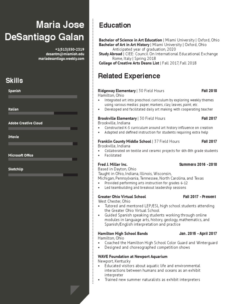 Resume 03 30 | PDF | Behavior Modification | Cognition