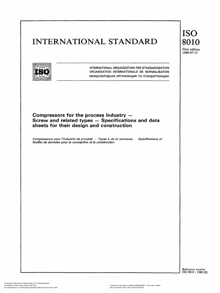 Iso 8010 - 1988 | PDF | International Organization For Standardization ...