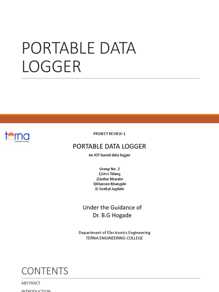 Data Logger | PDF | Microcontroller | Internet Of Things