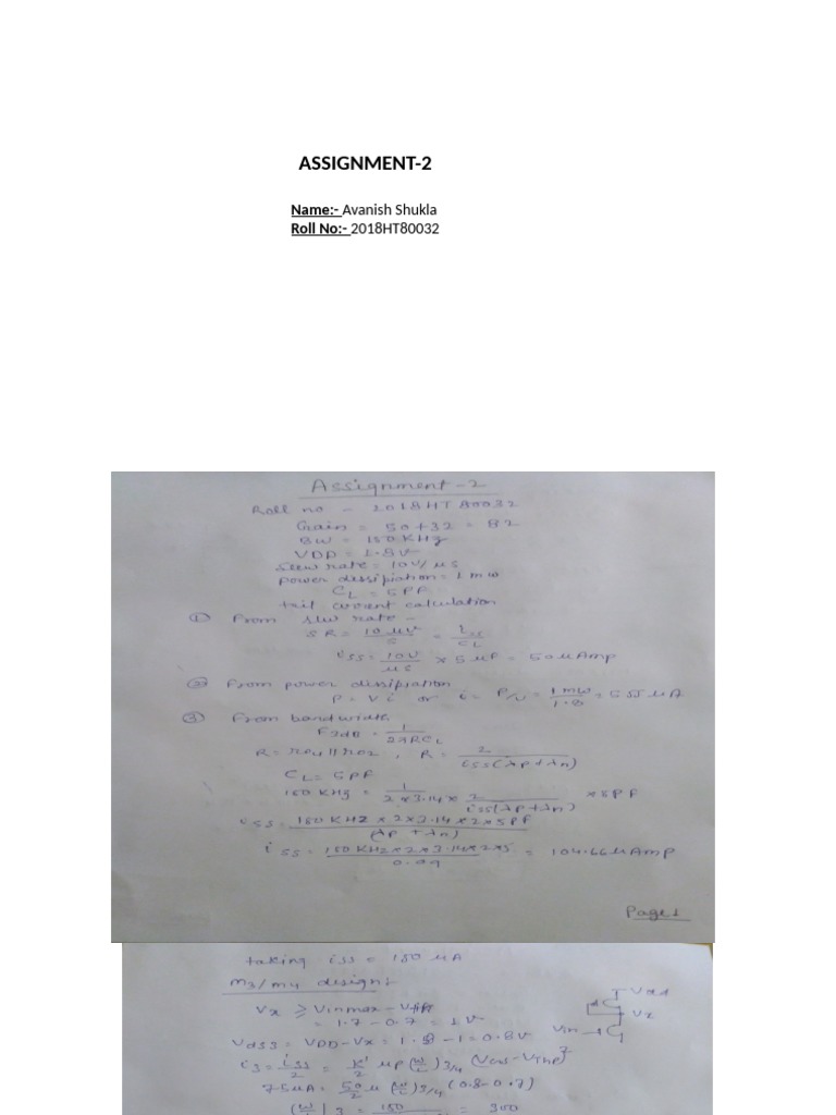 Assignment-2: Name:-Avanish Shukla Roll No: - 2018HT80032 | PDF