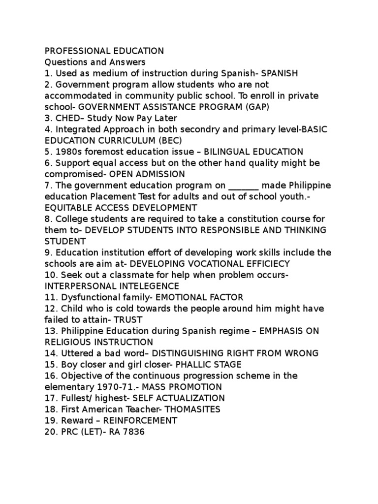 Prof Ed Let Reviewer | PDF | Motivation | Motivational