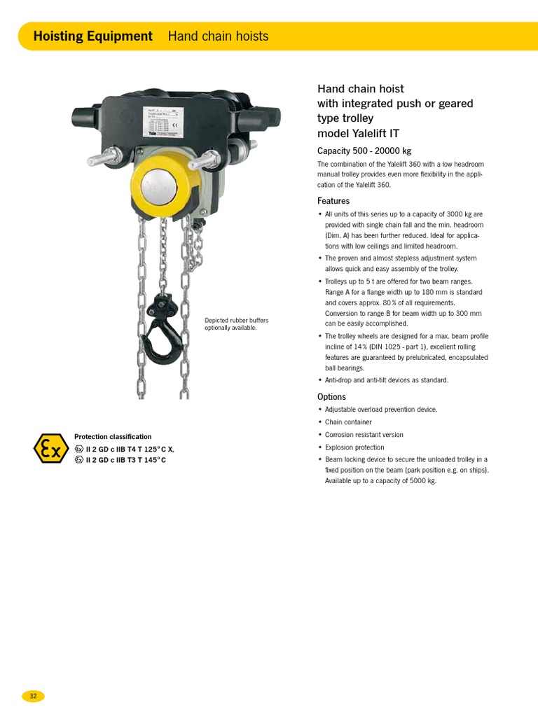 Brochure - YALE Hoist | PDF | Mechanical Engineering | Manufactured Goods