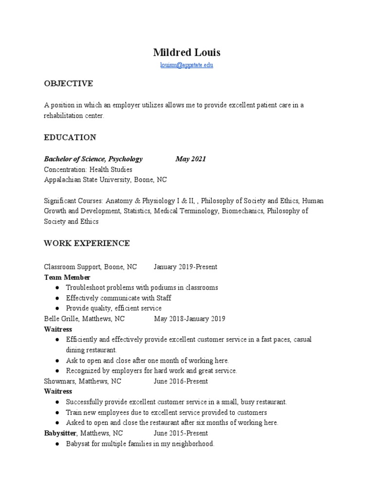 Resume 2 | PDF
