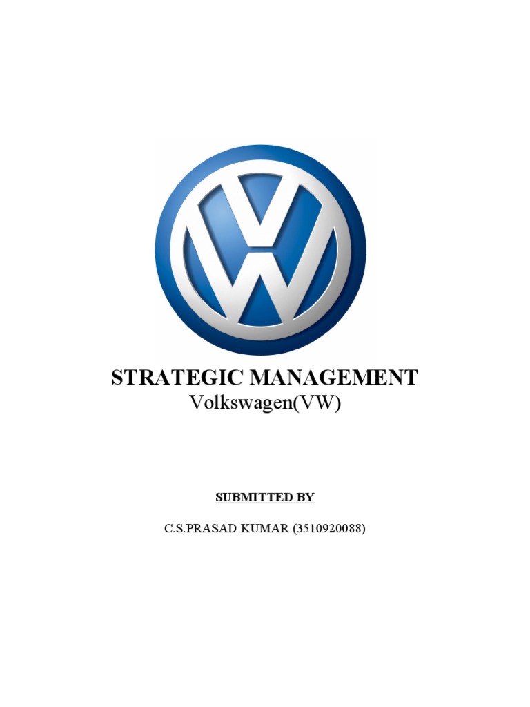 Volkswagen Strategy Management | PDF | Volkswagen | Volkswagen Group