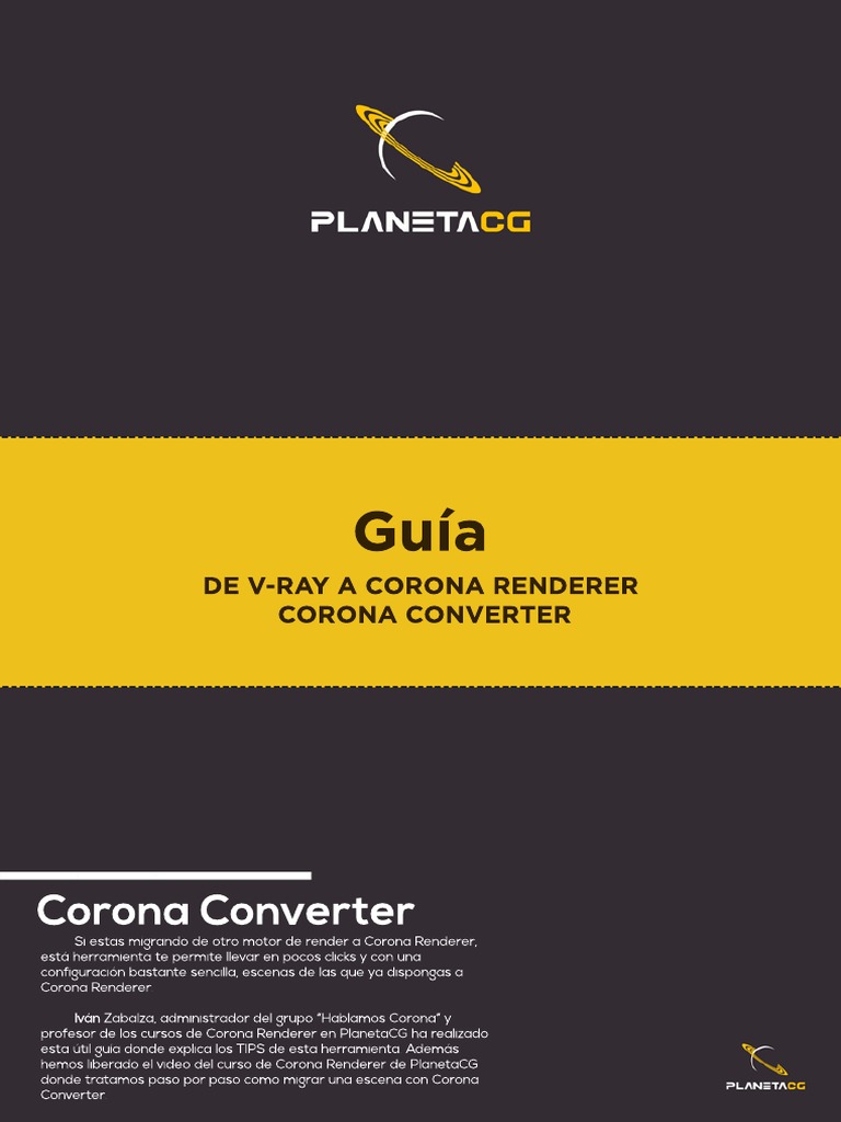 Corona Render | PDF | Renderizado (gráficos de computadora) | Informática