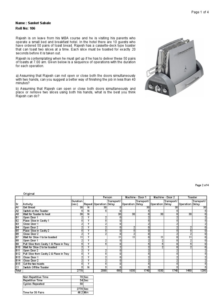 Name: Sanket Sabale Roll No: 106 | PDF | Toast | Food Preparation ...