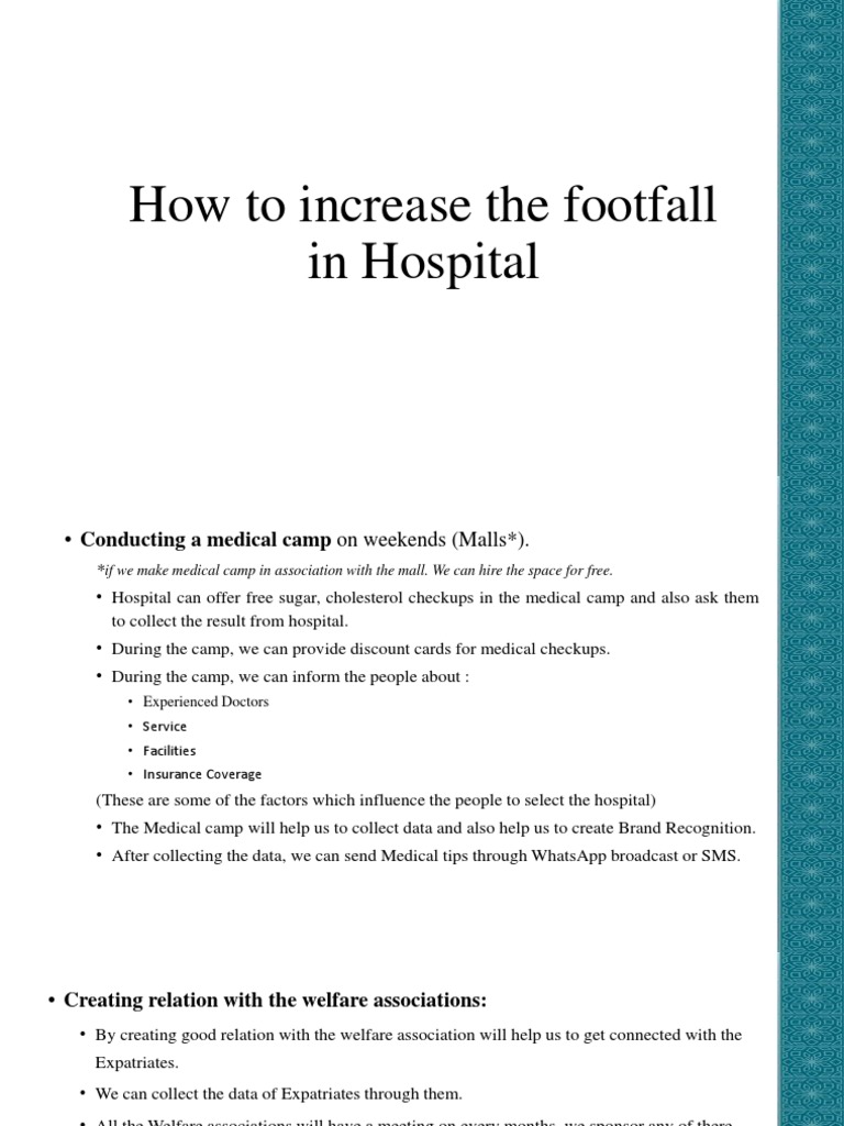 How To Increase Patient Footfall | PDF