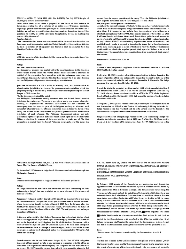 Consti 1 Report | PDF | Judgment (Law) | Jurisdiction