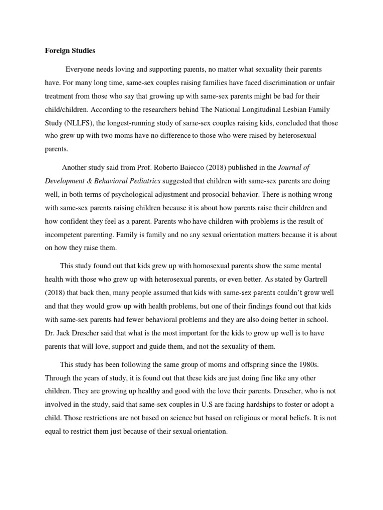 RRL | PDF | Lgbt Parenting | Homosexuality