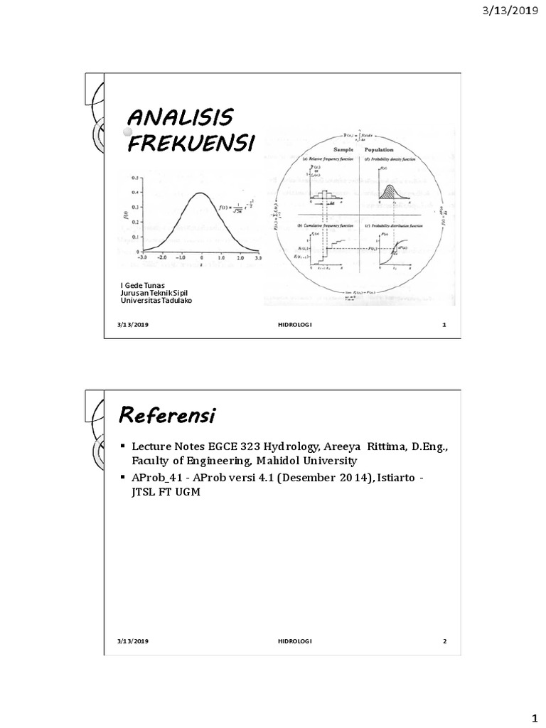 5 Analisis Frekuensi PDF | PDF