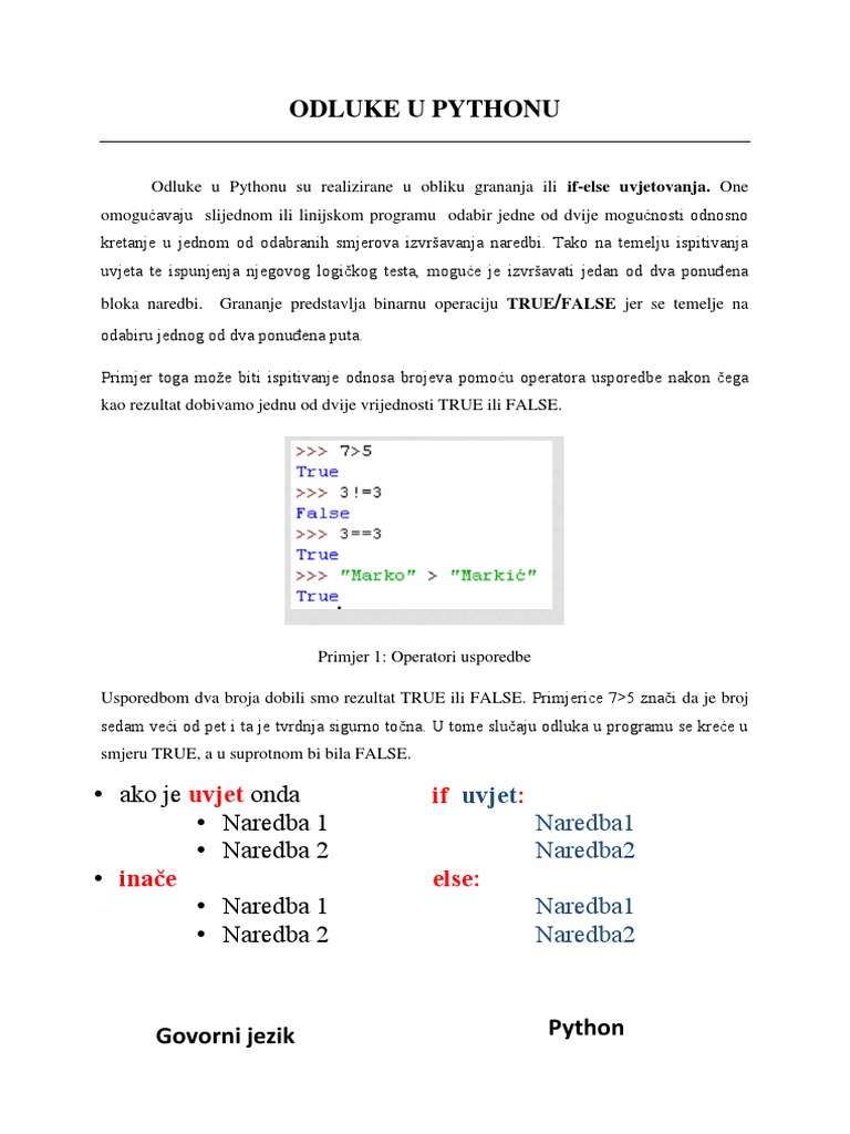 Python Zbirka Resenih Zadataka 1 | PDF