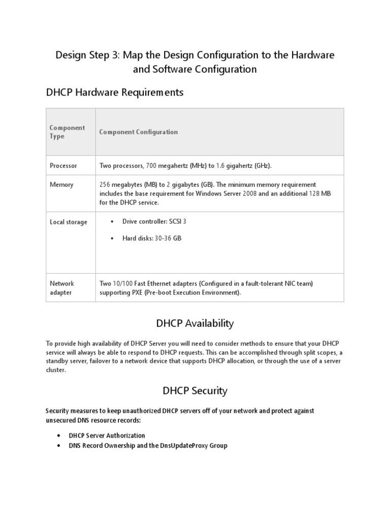 Design Step 3: Map The Design Configuration To The Hardware and ...