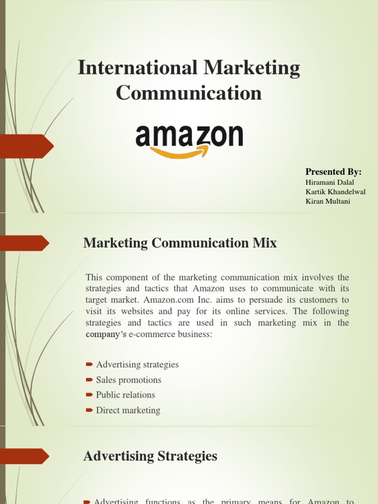 Amazon - IMC PDF | PDF | Marketing Communications | Promotion (Marketing)