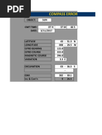 Gyro Error Guide | PDF | Compass | Metrology