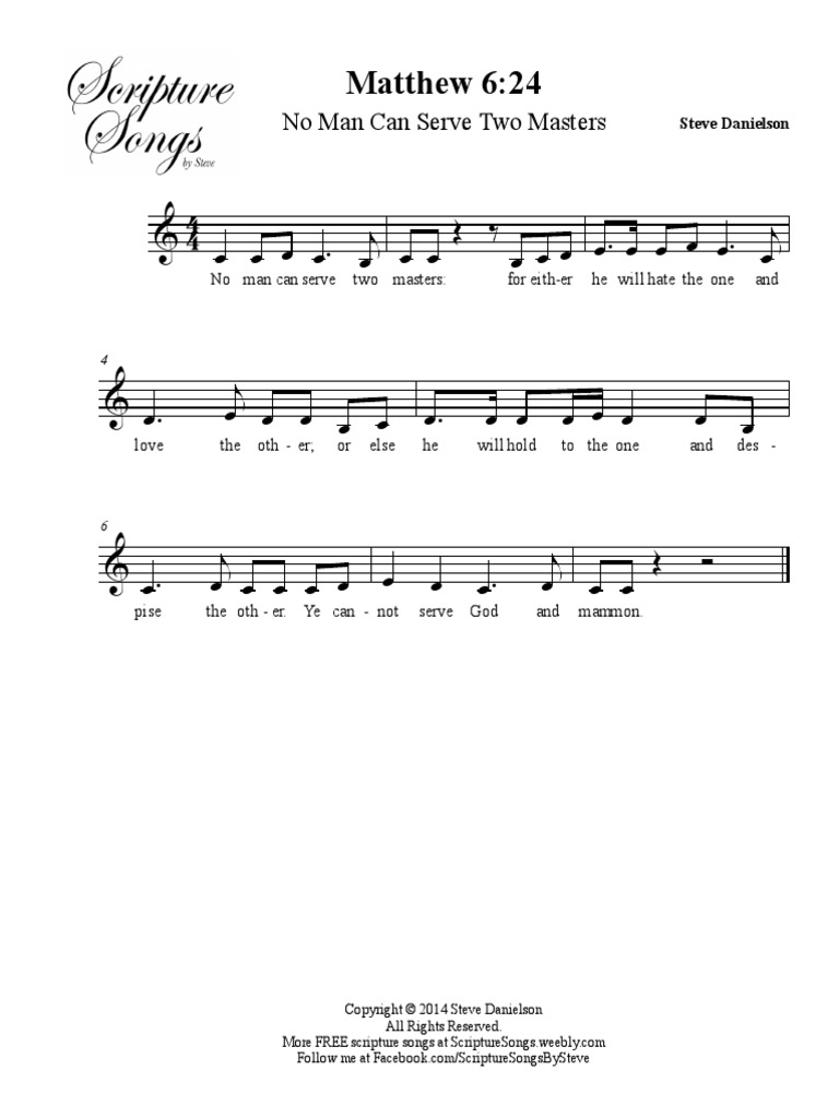 Matthew 6 24 | PDF