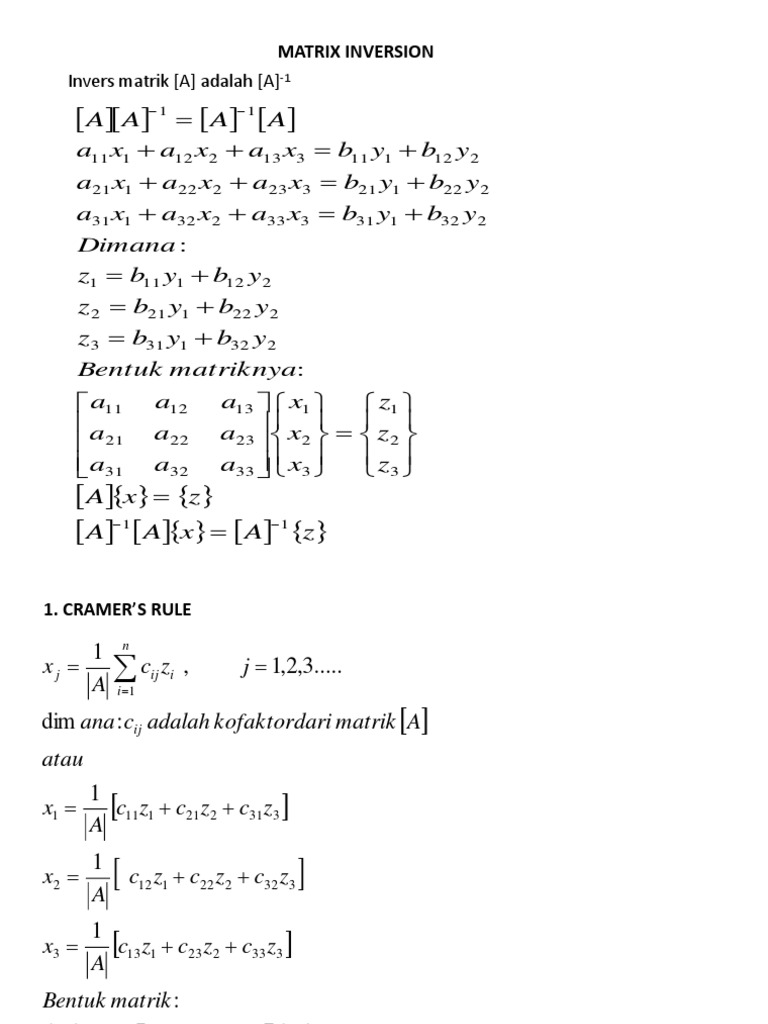 A Comprehensive Guide to Solving Systems of Linear Equations Using Matrix Inversion and the ...