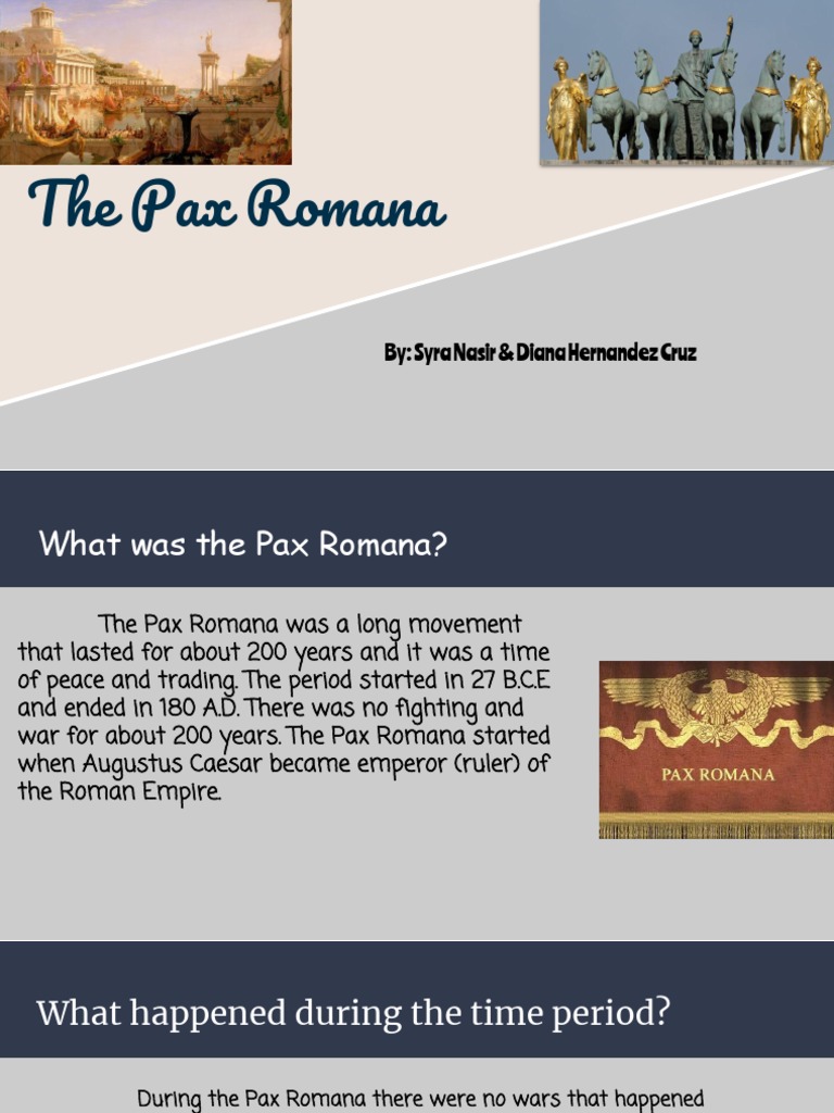 The Pax Romana | PDF | Augustus | Classical Civilizations