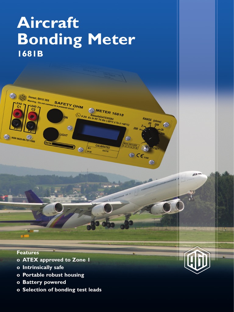 1681B Aircraft Bonding Tester - Datasheet PDF | PDF | Electrical ...