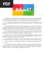Teacher's Guide to Kahoot! Basics | PDF | Distance Education | Computing
