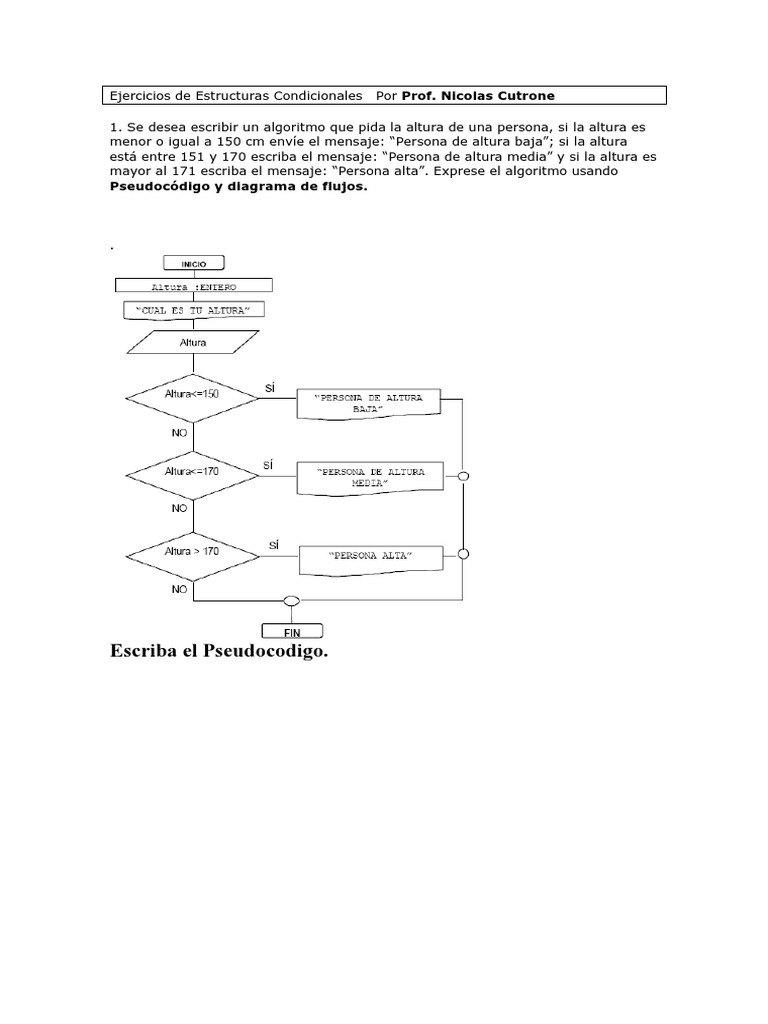 Ejercicios Estructuras Condicionales JAVA | PDF