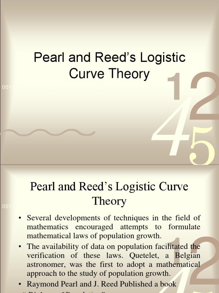 Pearl and Reed's Logistic Curve Theory: An Early Mathematical Approach ...