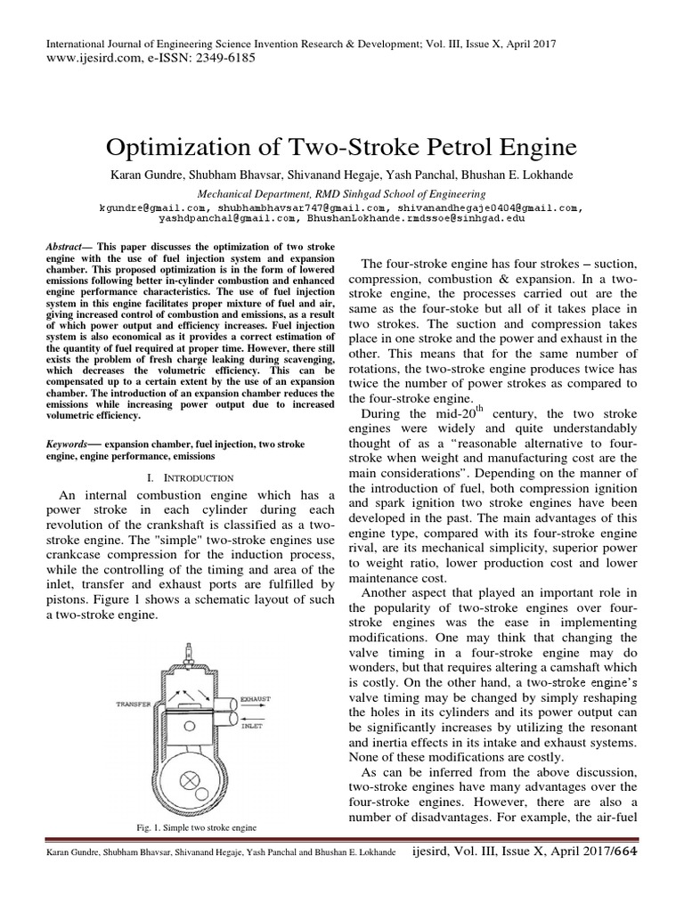 2 Stroke Engine | PDF | Internal Combustion Engine | Fuel Injection