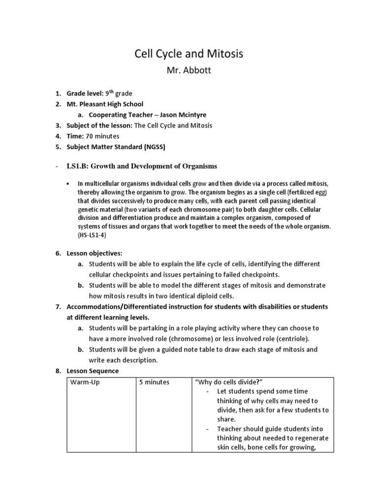 Cell Cycle and Mitosis Ebia | PDF | Mitosis | Cell Cycle