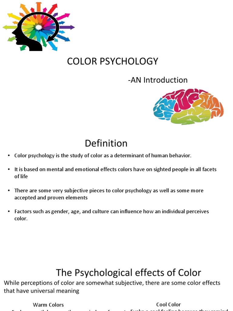 Color Psychology | PDF | Color | Emotions