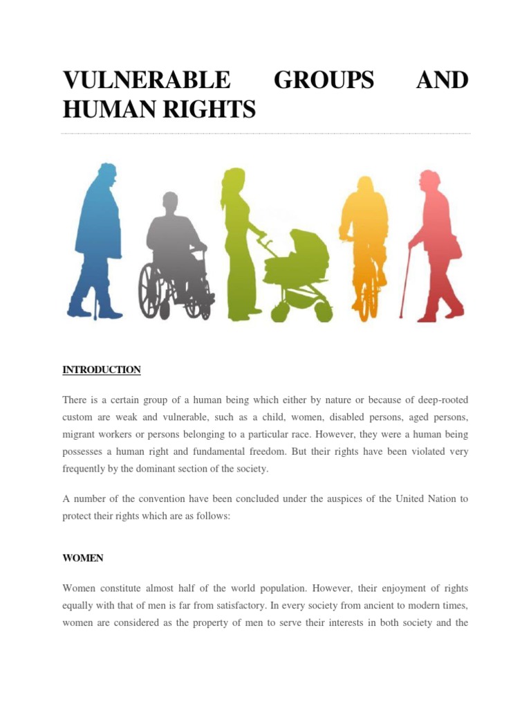 Human Rights of Vulnerable Groups | PDF | International Labour ...