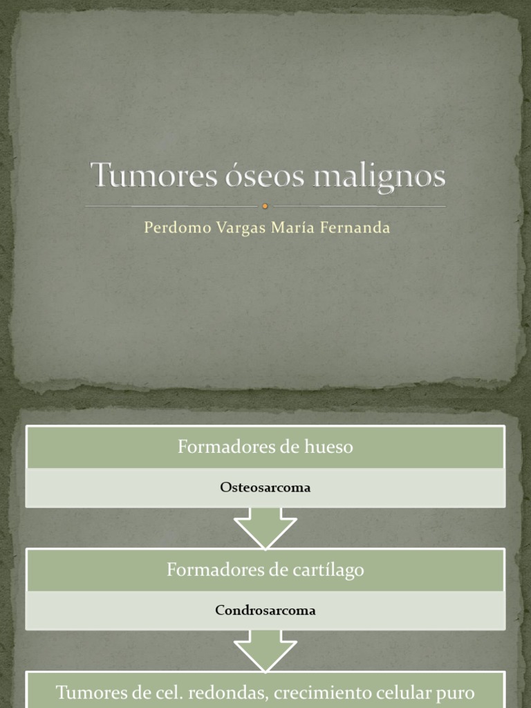 Tumores Oseos Malignos | PDF | Hueso | Sarcoma