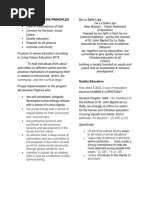 The Five Core Lasallian Principles The Five Lasallian Tenets 1. Faith ...