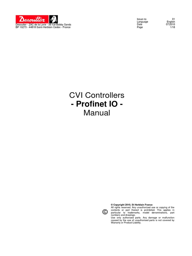 CVI Controllers Manual: - Profinet IO | PDF | Electrical Connector ...