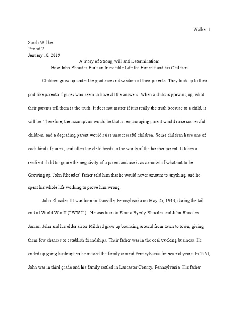 Biography Final Draft | PDF