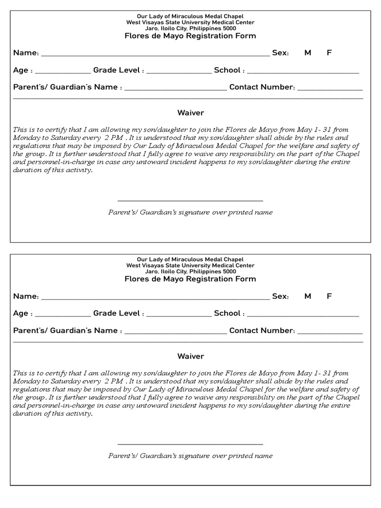 Flores Registration Form Final | PDF | Justice | Crime & Violence