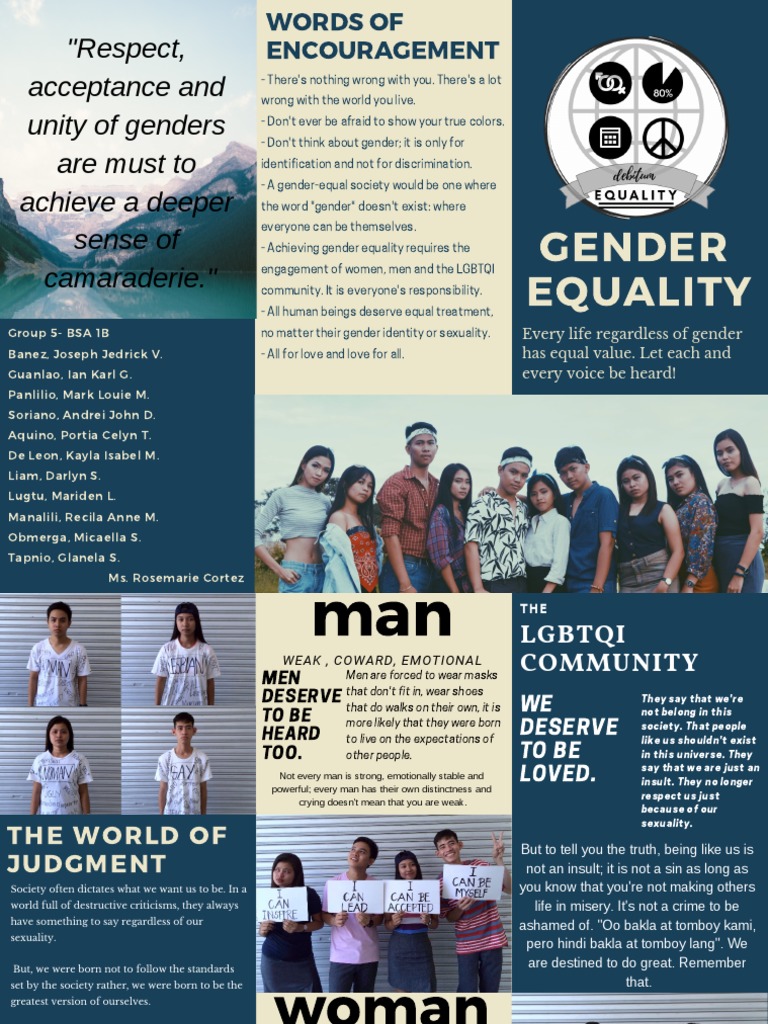 Gender Equality: "Respect, Acceptance and Unity of Genders Are Must To ...