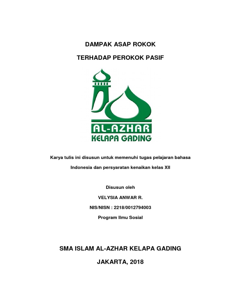 Dampak Asap Rokok bagi Pasif | PDF