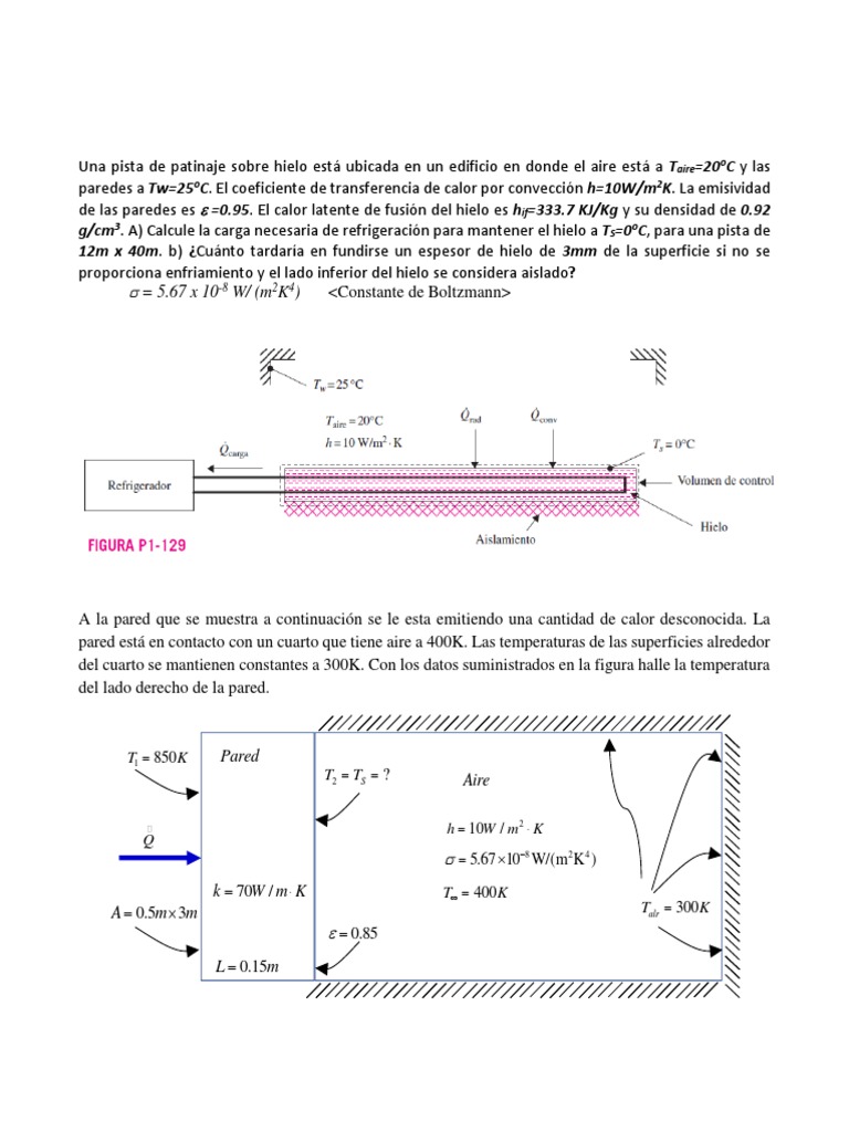 Problemas Transferencias de Calor | PDF