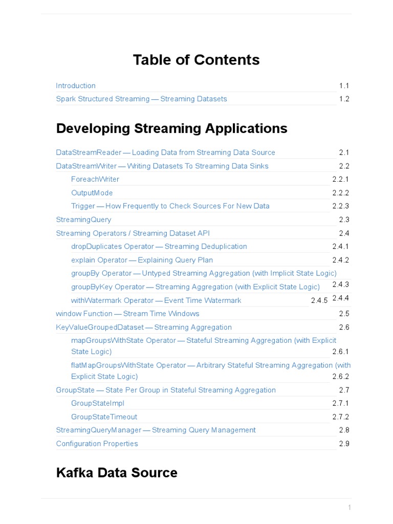 Spark Structured Streaming PDF | PDF | Apache Spark | Data