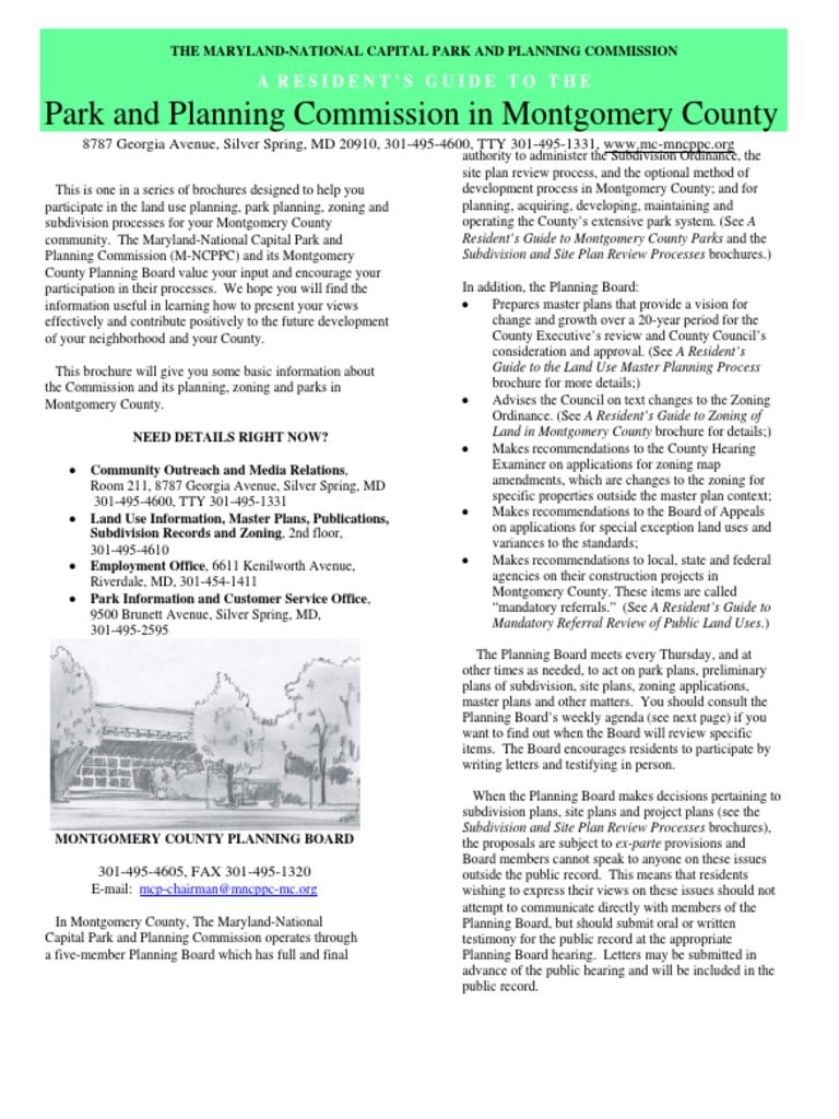 MNCPPC-MC Community Based Planning Division Org Chart | PDF | Zoning ...