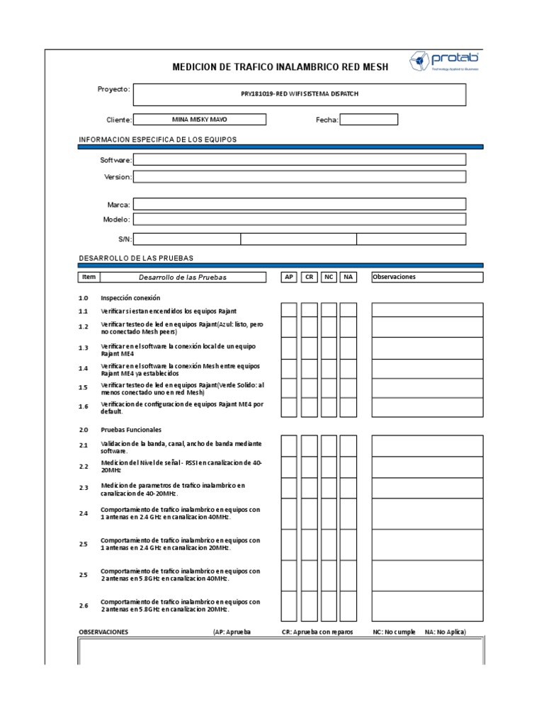 2.2 - 1.protocolo Instamesh 2.4-5.8 Por Defecto | PDF