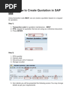 14 ME47 - How To Create Quotation in SAP MM | PDF | Business | Information Technology
