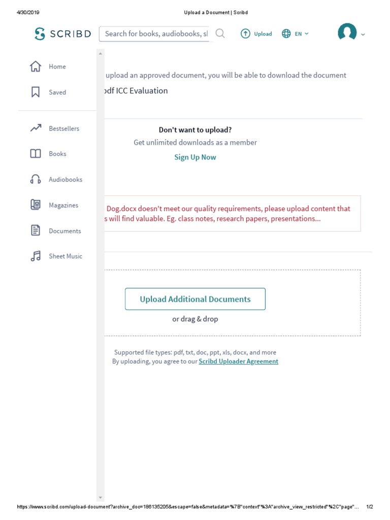 Scribd Website | PDF | Scribd | Digital Technology