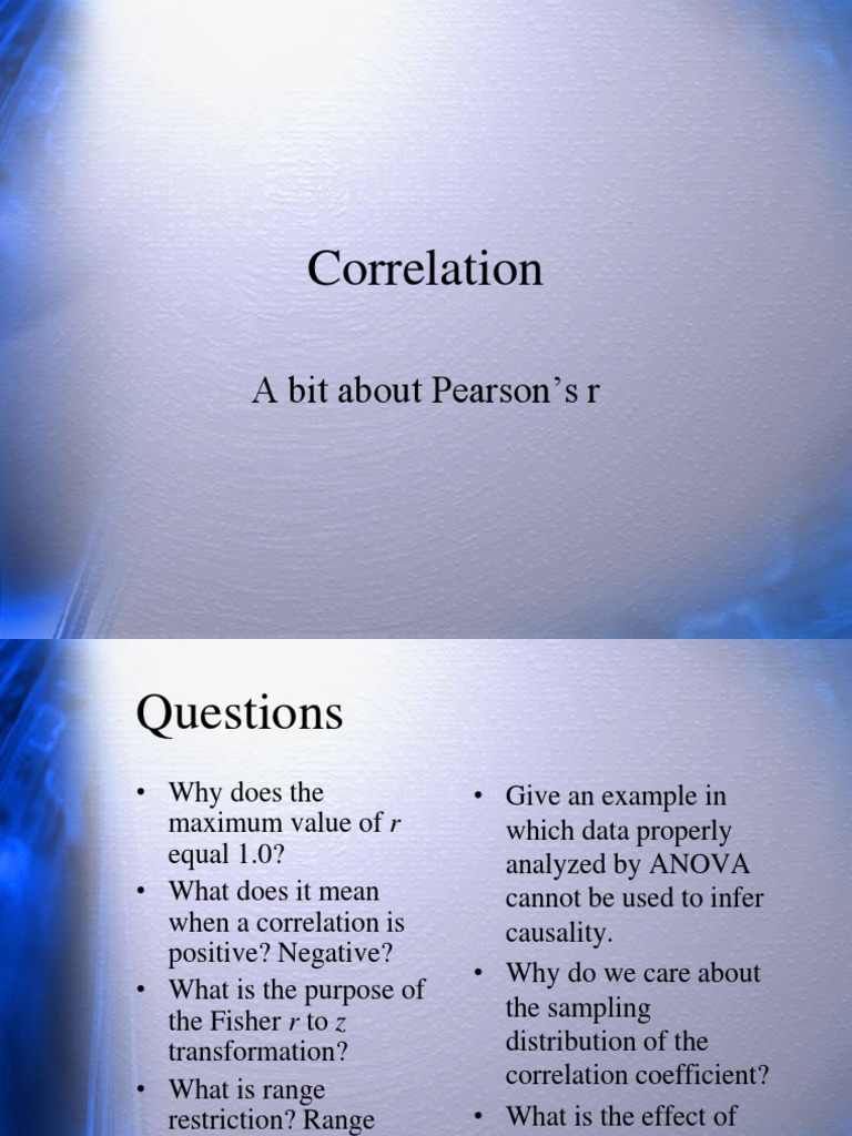 Correlation Coefficient | PDF | Standard Score | Correlation And Dependence