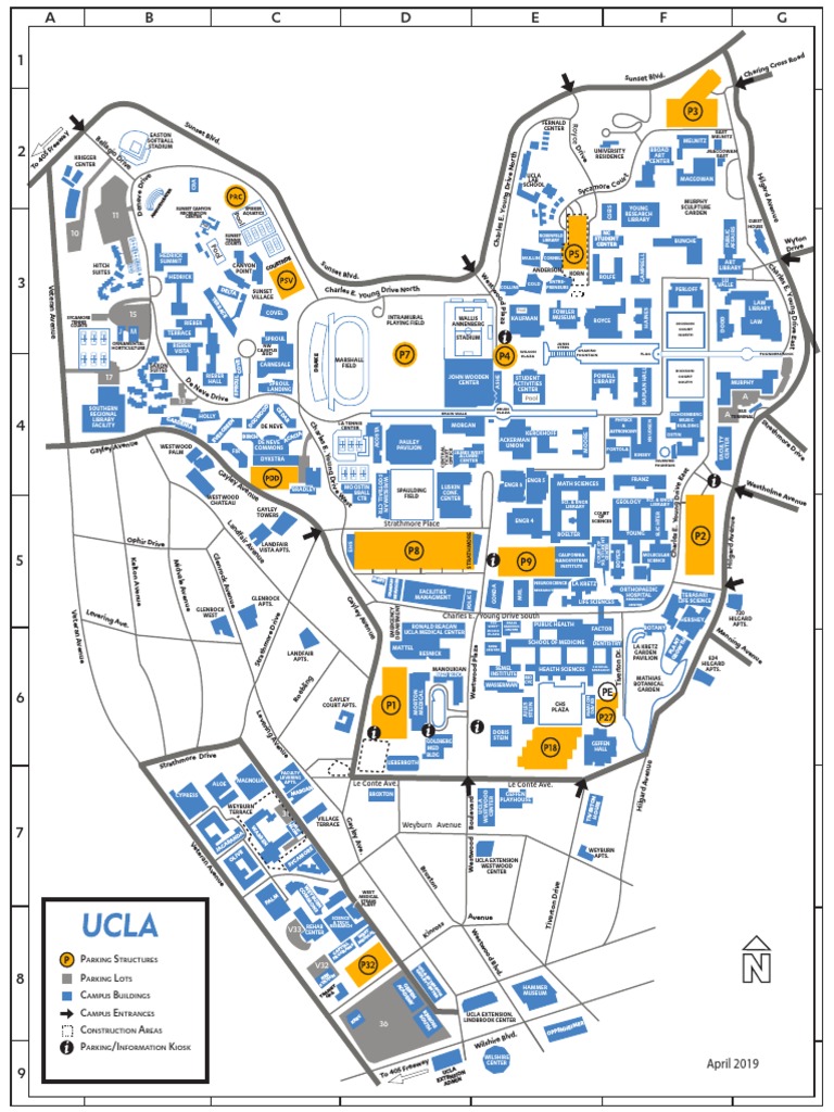 Ucla Campus Colored Map | PDF | Sports
