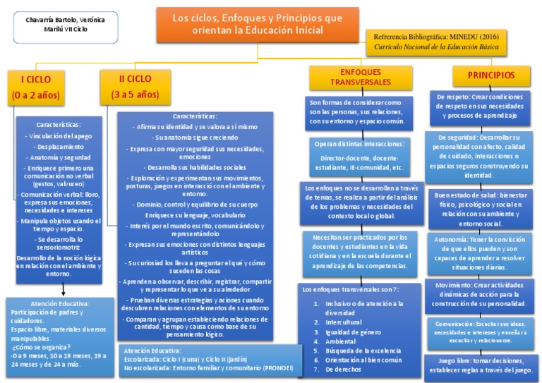 Ciclos, Enfoques y Principios Que Guían La Educación Inicial | PDF ...