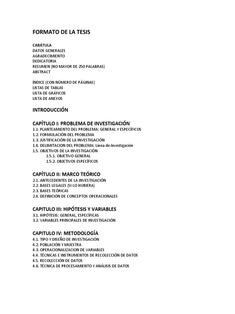 Guía Completa de Formato de Tesis | PDF