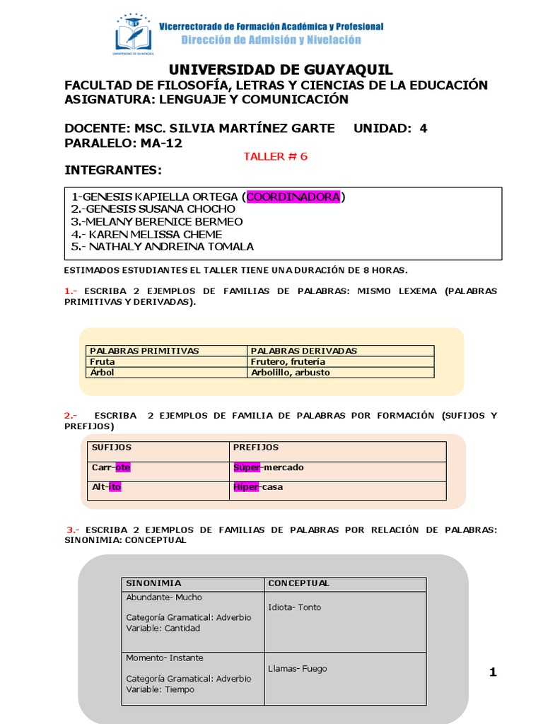 T6 Subir | PDF | Sintaxis | Gramática