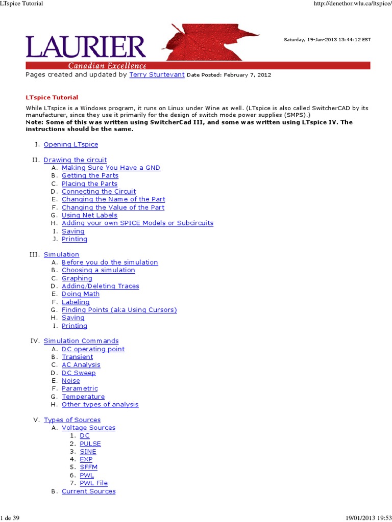 LTSpice Tutorial | PDF | Phase (Waves) | Amplitude